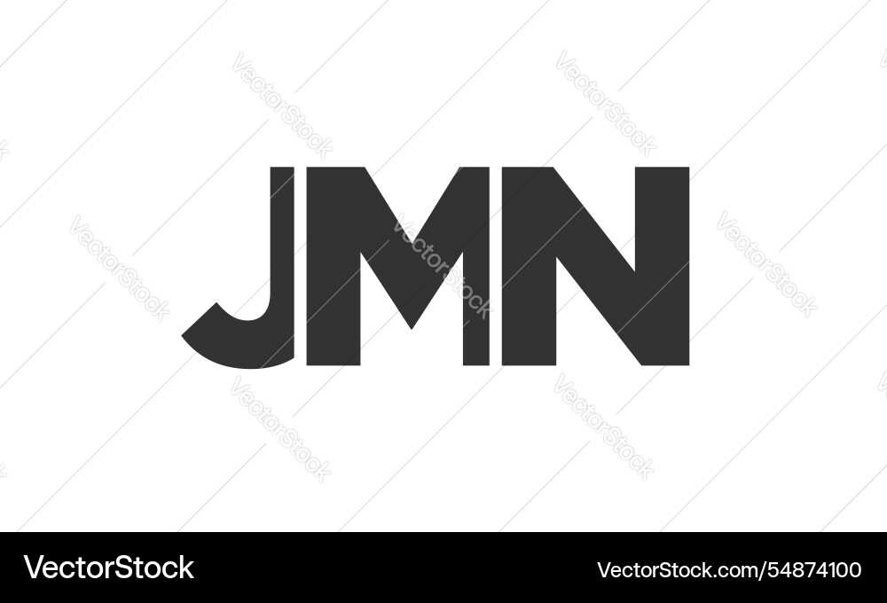 Jmn Logo Design Vorlage mit stark und modern Vektorbild