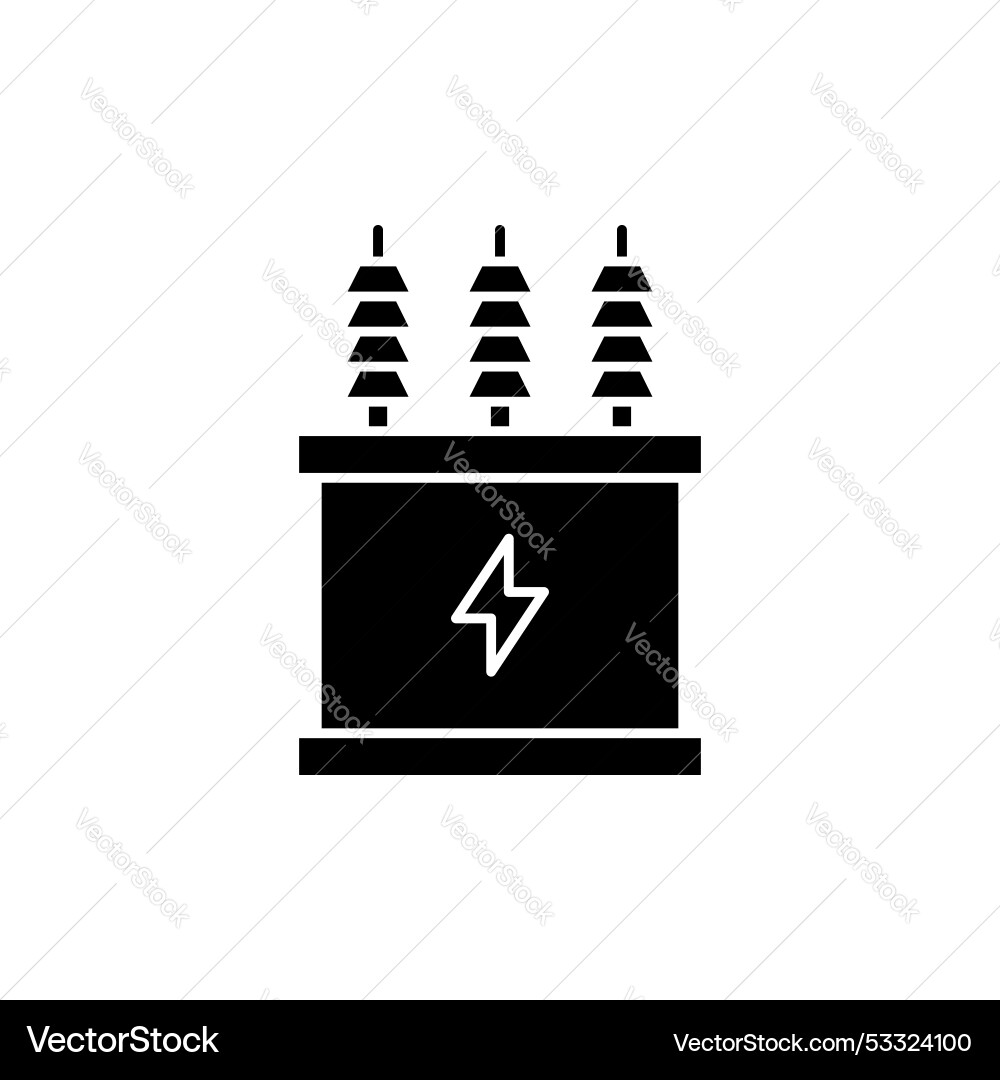 Transformer icon isolated on white background Vector Image