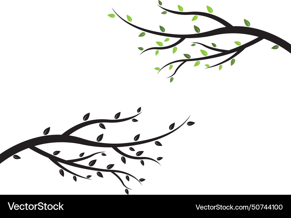 Tree branch logo Royalty Free Vector Image - VectorStock