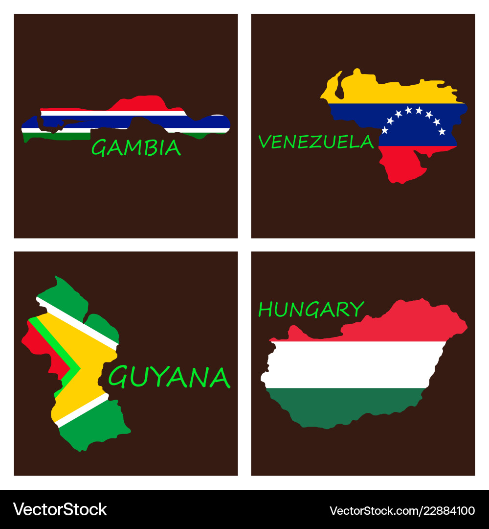 World map-countries in color on white background Vector Image