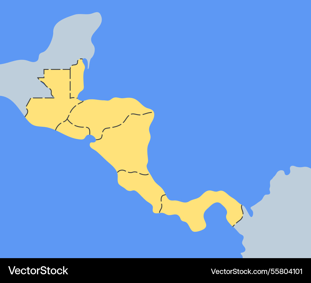 Central america countries Royalty Free Vector Image