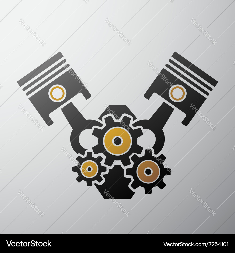 Logo engine stock Royalty Free Vector Image - VectorStock