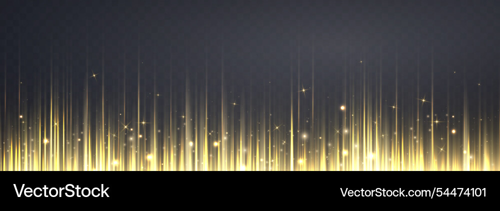 Vertical gold horizontal lines speed rays Vector Image
