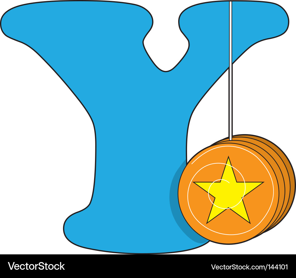 Y is for yoyo Royalty Free Vector Image - VectorStock