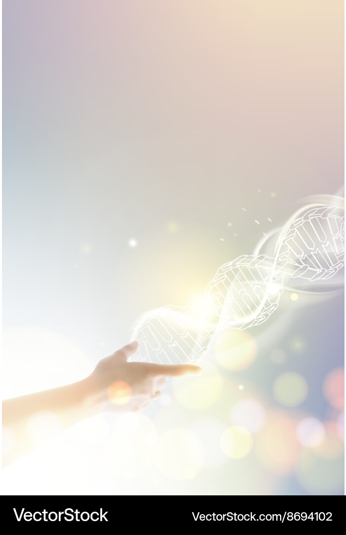 DNA Molecular Touch Royalty Free Vector Image - VectorStock