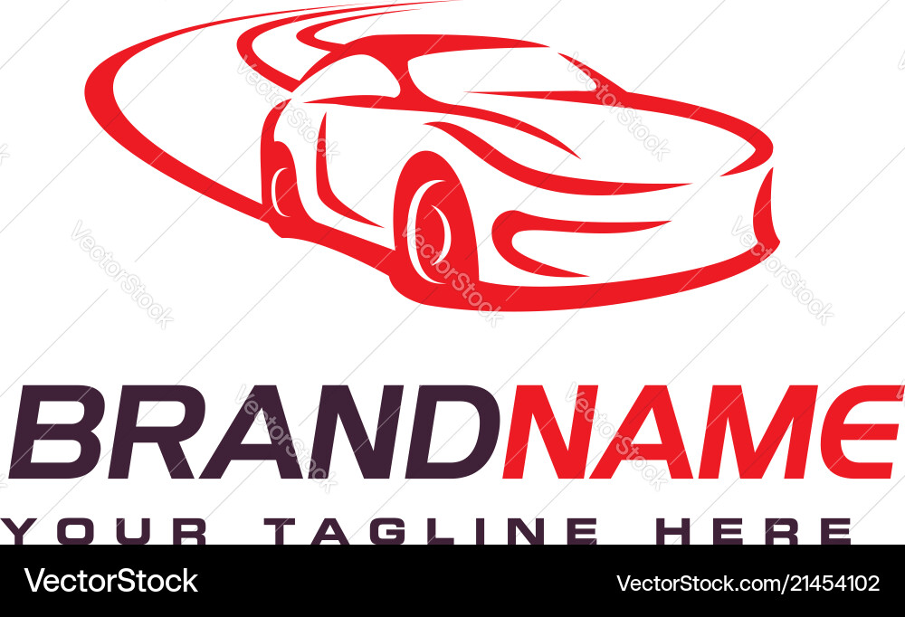 Drift car logo automotive design template Vector Image
