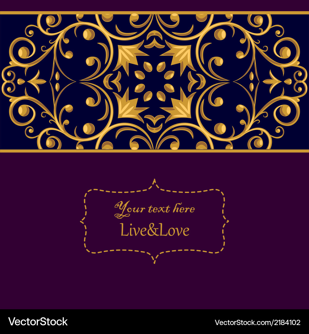 Royal template Royalty Free Vector Image - VectorStock