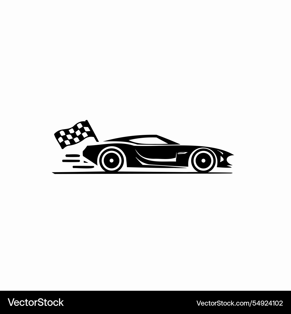 Sleek car logo - modern automotive design Vector Image