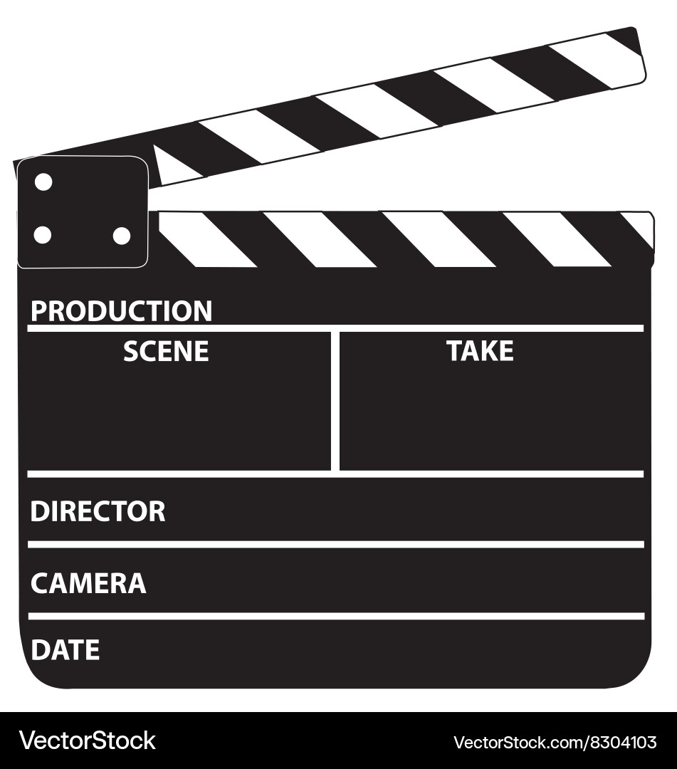 Clapperboard Royalty Free Vector Image - VectorStock