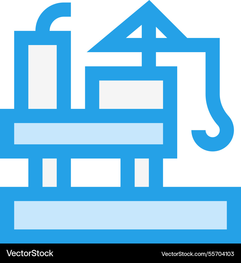 Offshore icon design Royalty Free Vector Image
