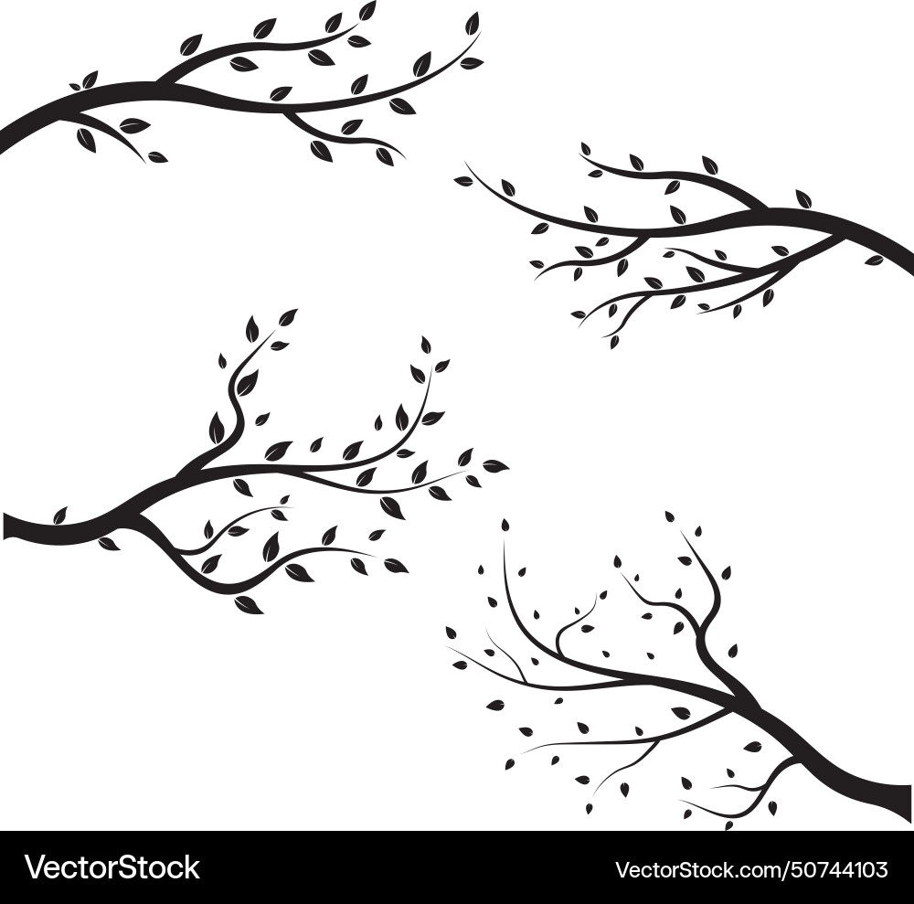 Tree branch logo Royalty Free Vector Image - VectorStock