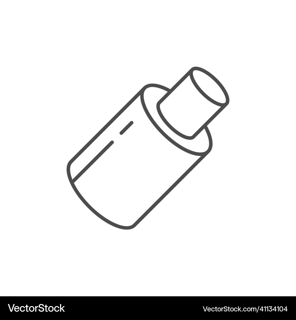 Pipe insulation line outline icon Royalty Free Vector Image