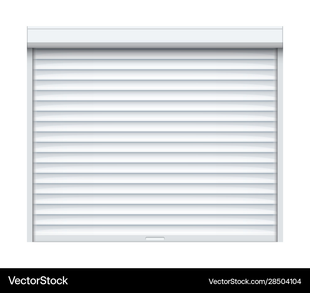 Rolling shutter door roller garage metal gate Vector Image