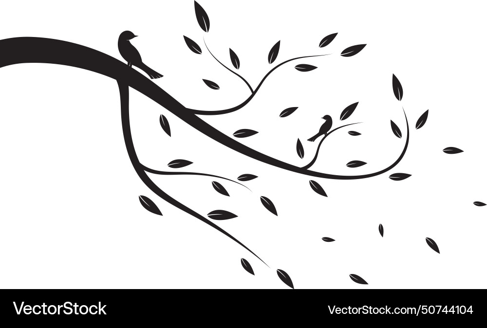 Tree branch logo Royalty Free Vector Image - VectorStock