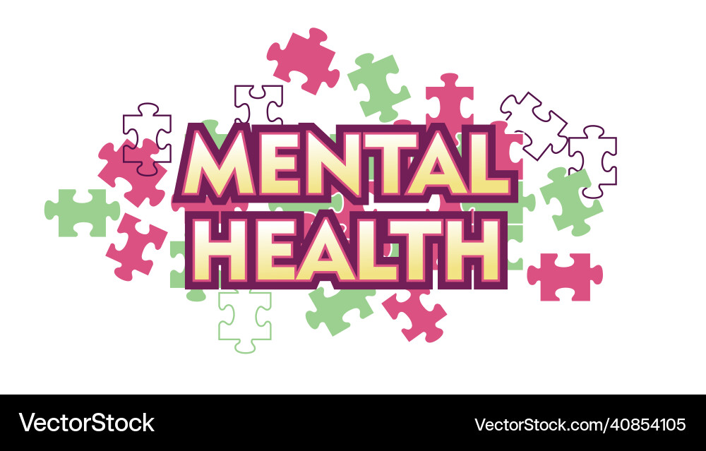 Conceptual model of human mental disorder Vector Image