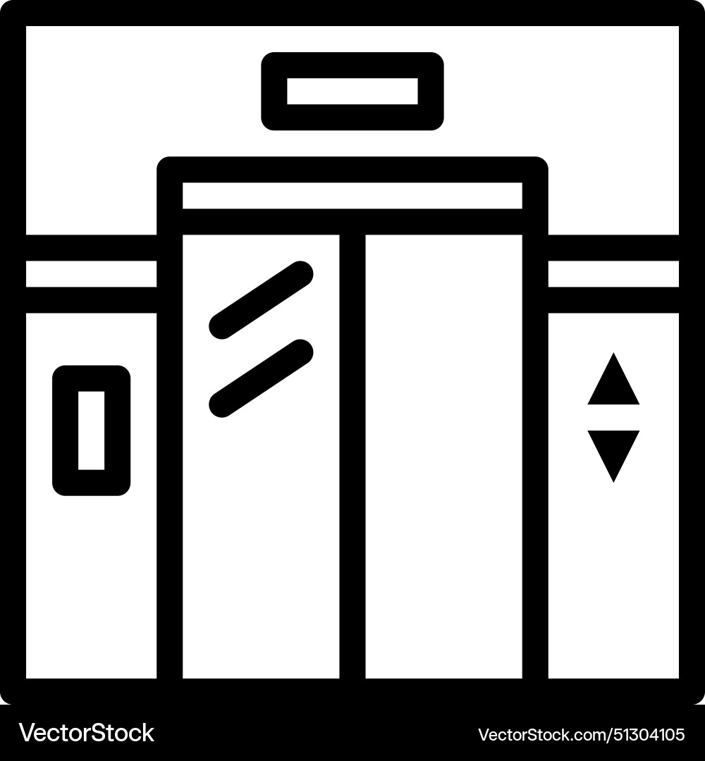 Elevator icon icons symbols suitable Royalty Free Vector