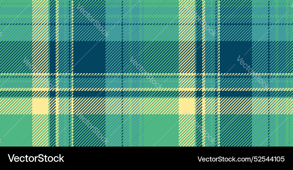 Flow pattern seamless cross plaid tartan fabric Vector Image