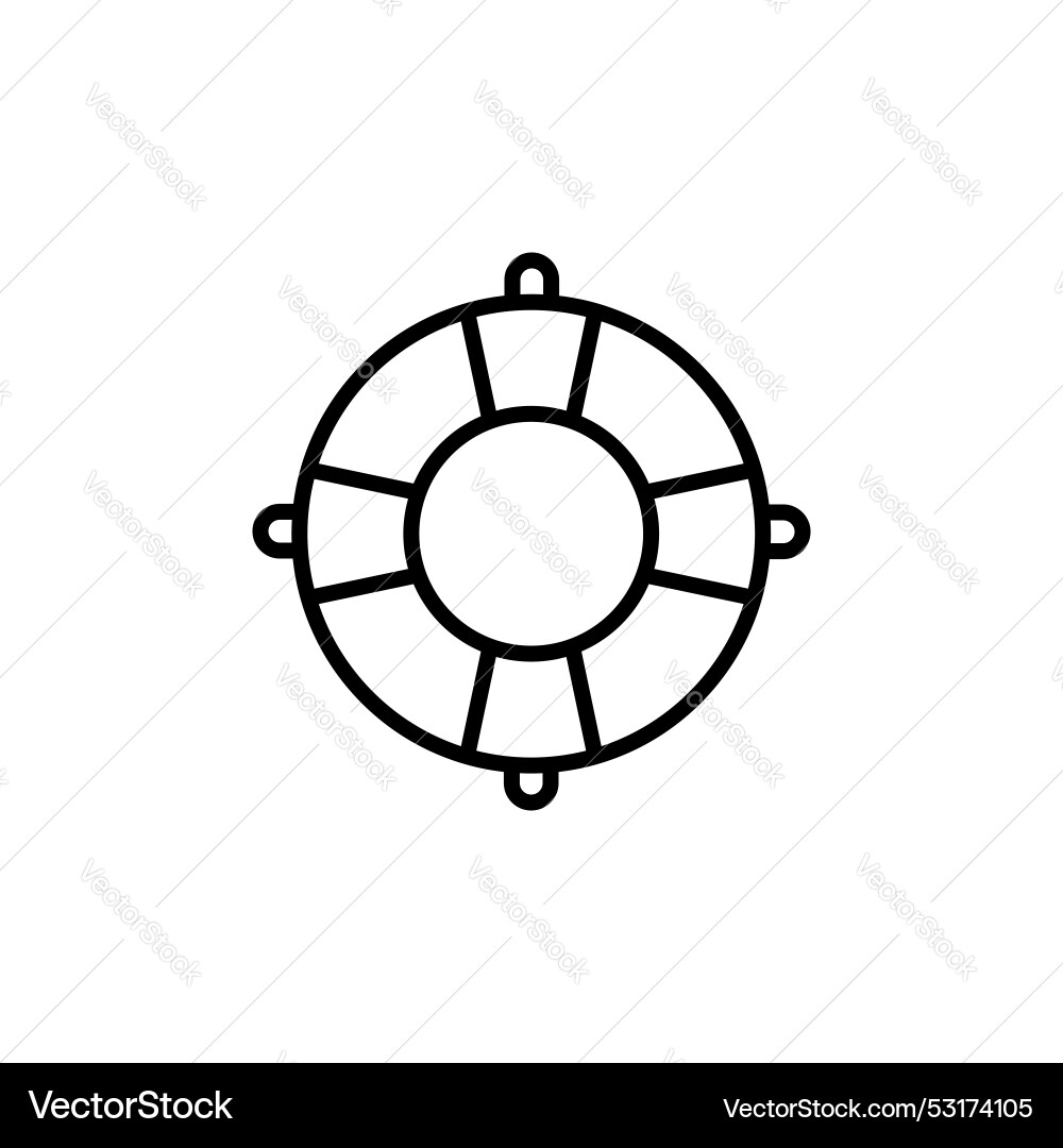 Life buoy icon set lifesaver ring symbol beach Vector Image