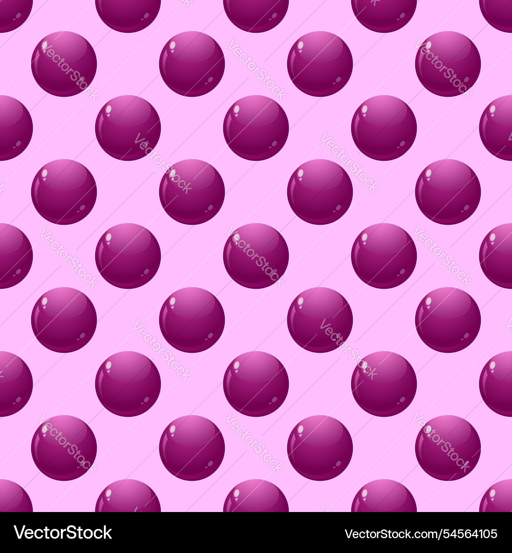 Pattern of purple balls for decoration Royalty Free Vector