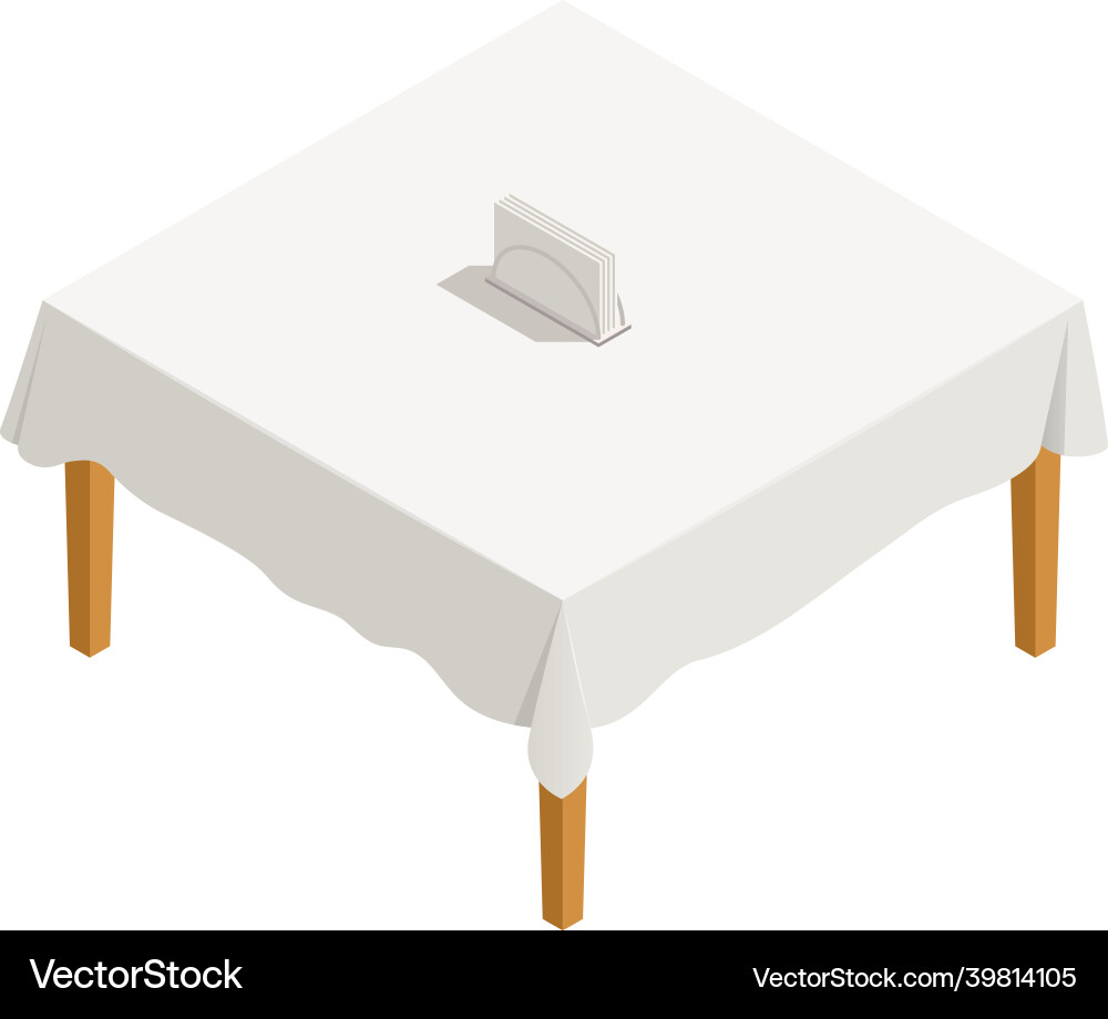 Restaurant table Royalty Free Vector Image - VectorStock