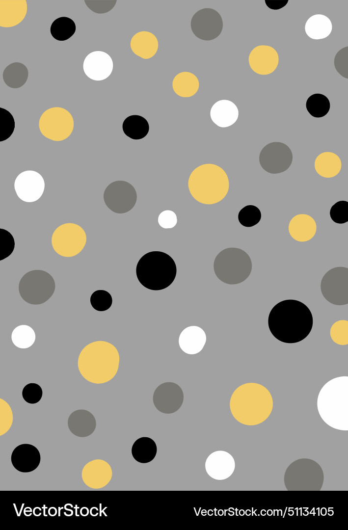 Scandi style hand painted polka dot pattern design