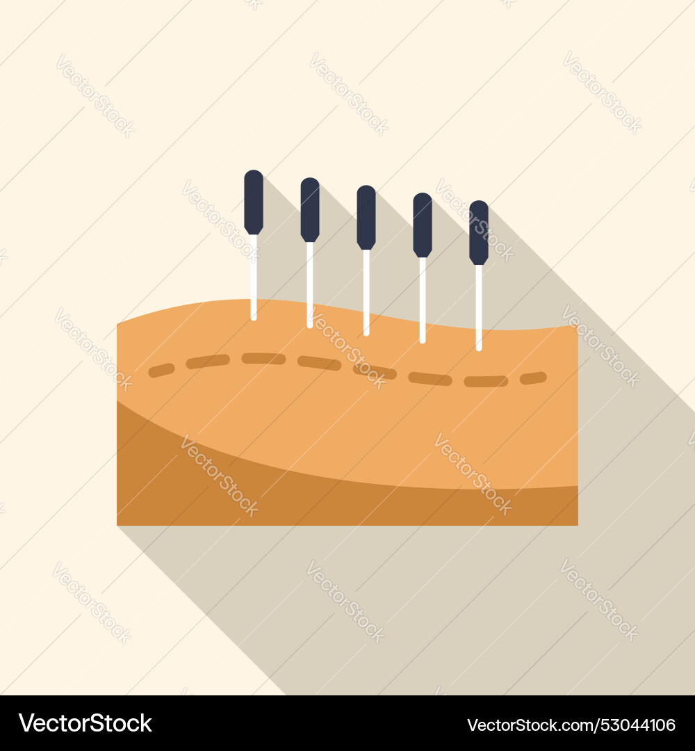 Acupuncture needles showing traditional chinese Vector Image