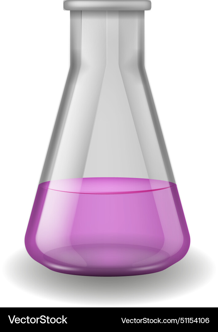 Chemical laboratory glassware transparent lab Vector Image