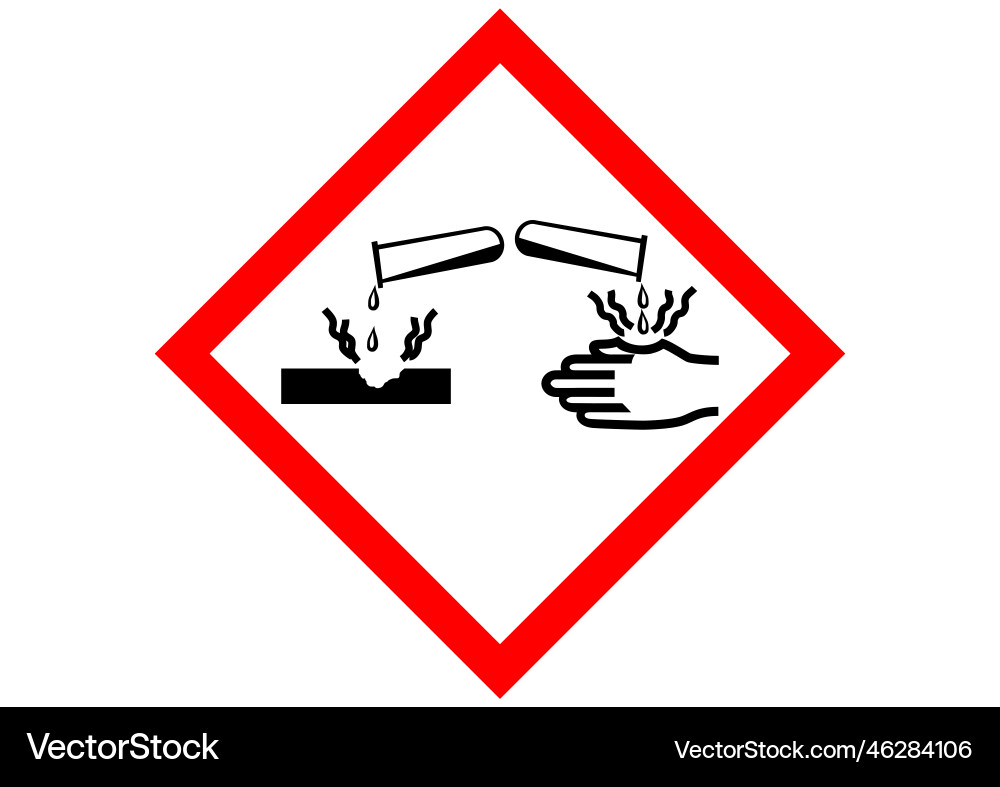 Corrosive Royalty Free Vector Image - VectorStock