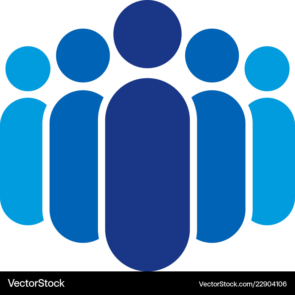 Group People Icon - Collaboration Royalty Free Vector Image