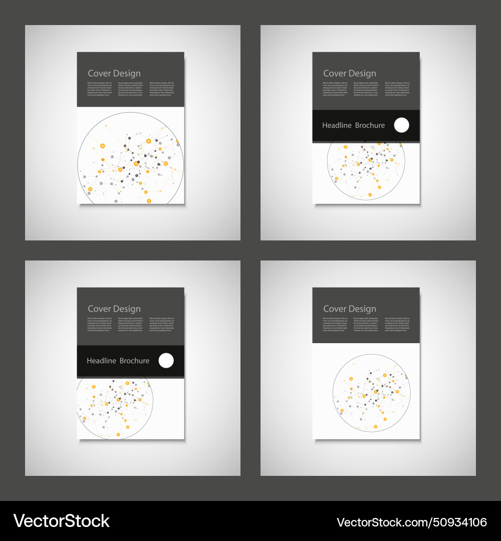 Modern abstract brochure cover design Royalty Free Vector