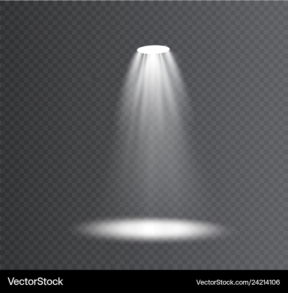 Spotlight light Royalty Free Vector Image - VectorStock