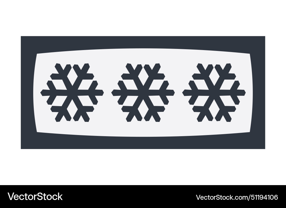 Three stars compartment symbol Royalty Free Vector Image