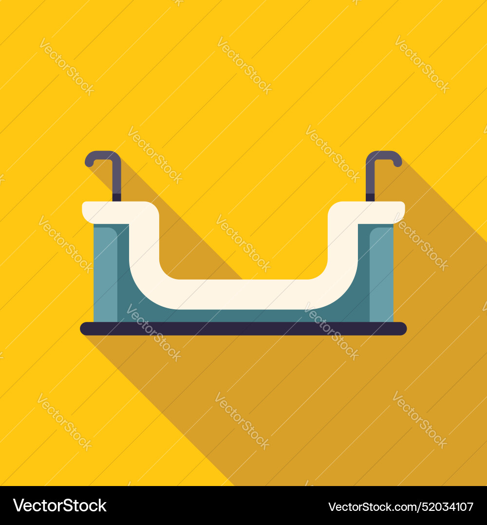 Double sink bathroom vanity unit with modern Vector Image