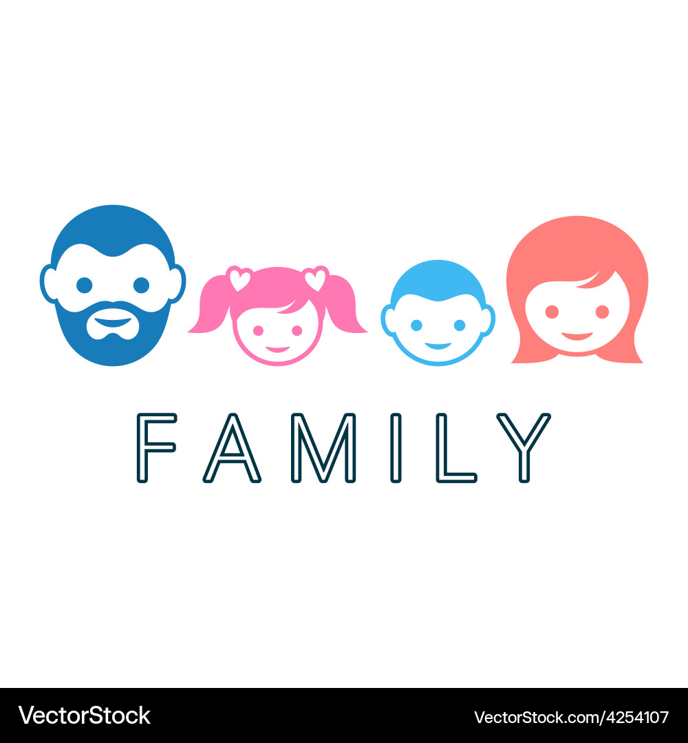 Family symbol Royalty Free Vector Image - VectorStock