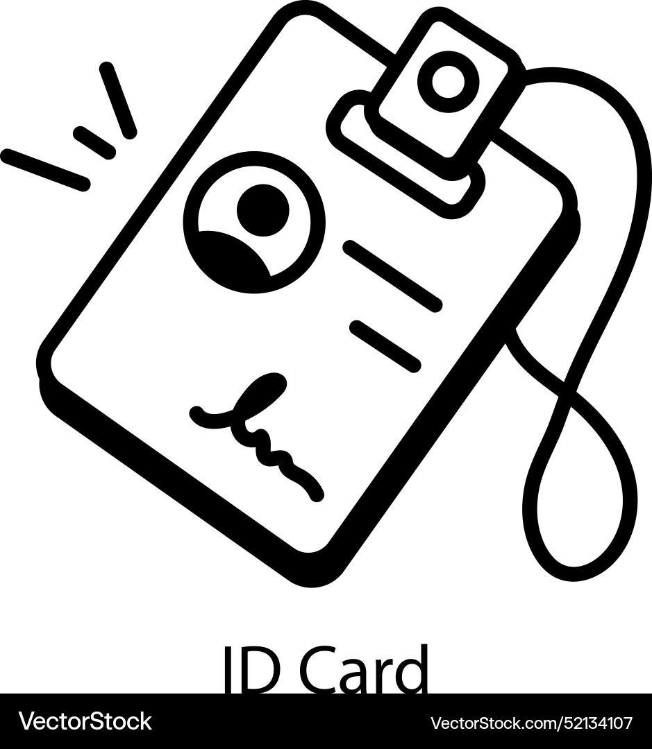 Id card Royalty Free Vector Image - VectorStock