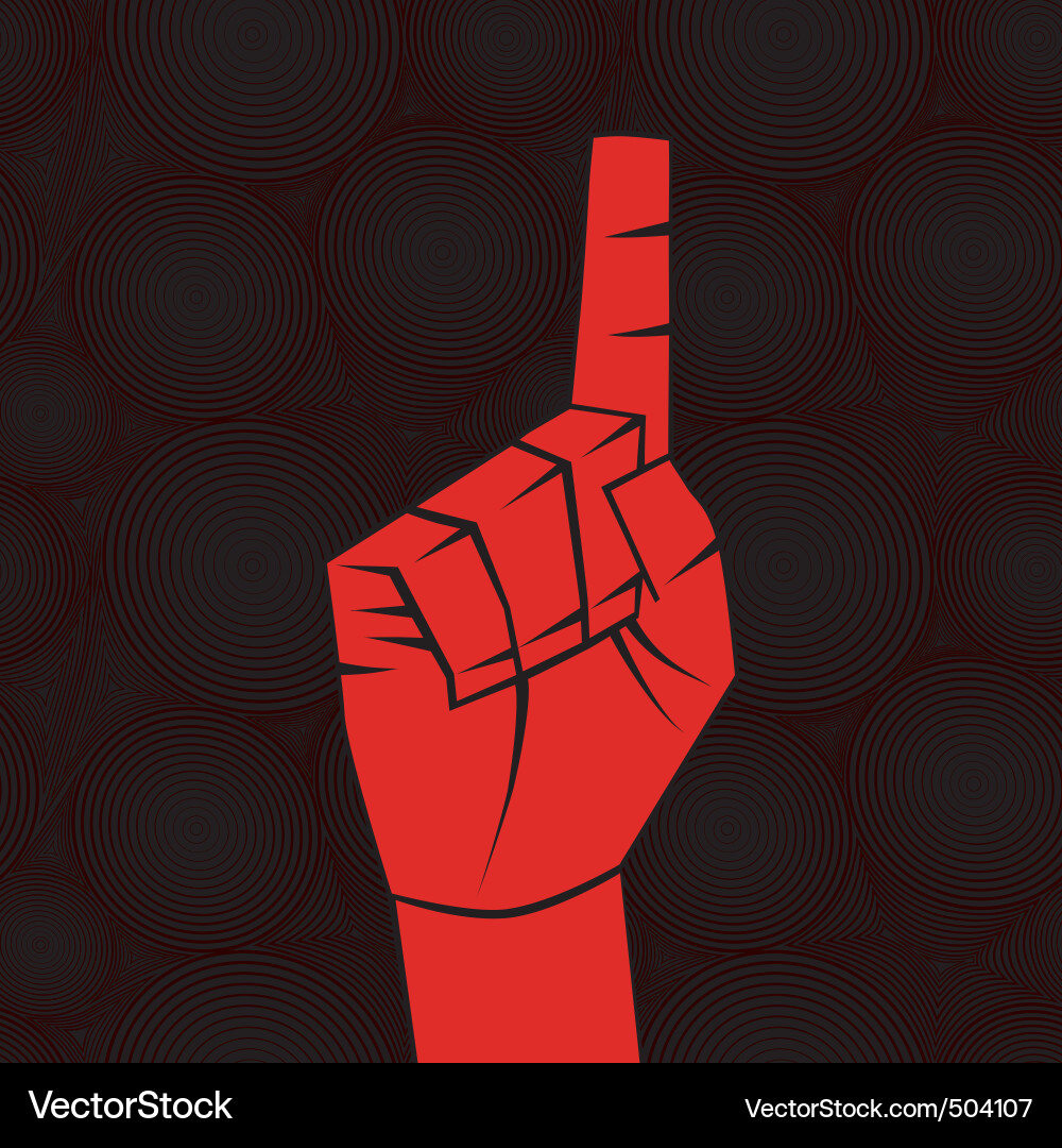 Index finger Royalty Free Vector Image - VectorStock