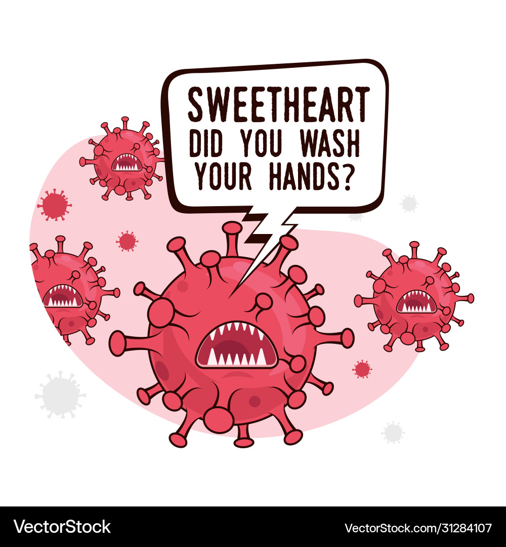 Sarcastic motivation poster about hand washing Vector Image