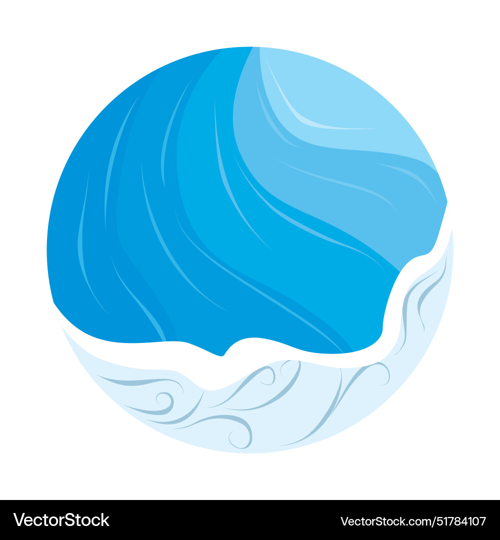 Water flow abstract logo or icon for you Vector Image