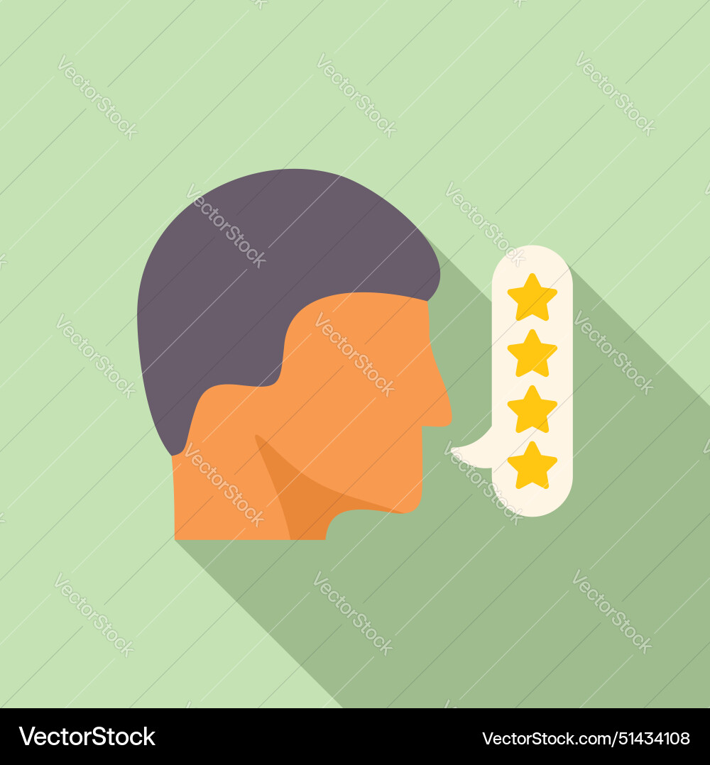 Five star rating concept Royalty Free Vector Image