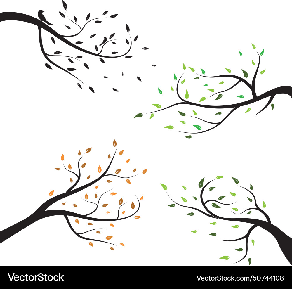 Tree branch logo Royalty Free Vector Image - VectorStock