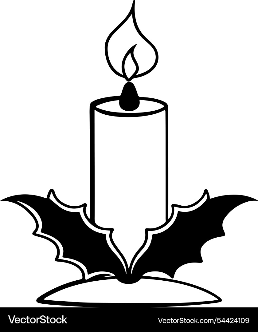 Candle wax and flushing icon Royalty Free Vector Image