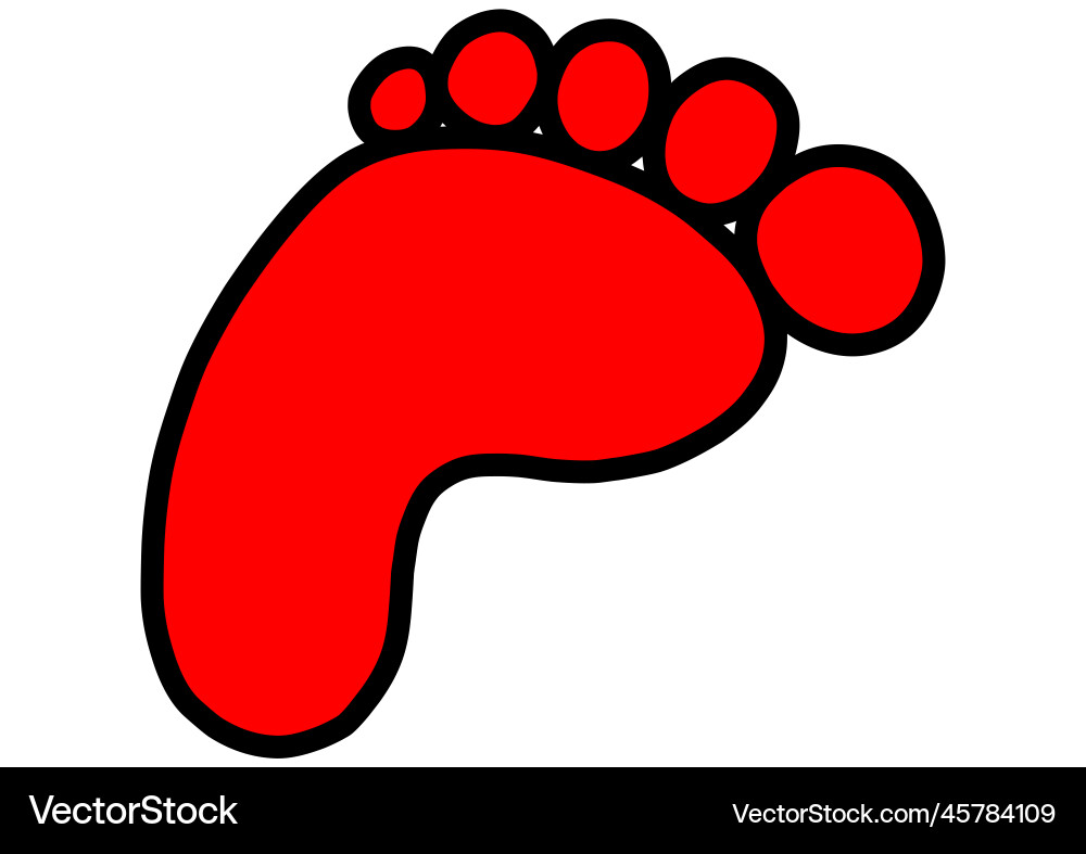 Footprint Royalty Free Vector Image - VectorStock