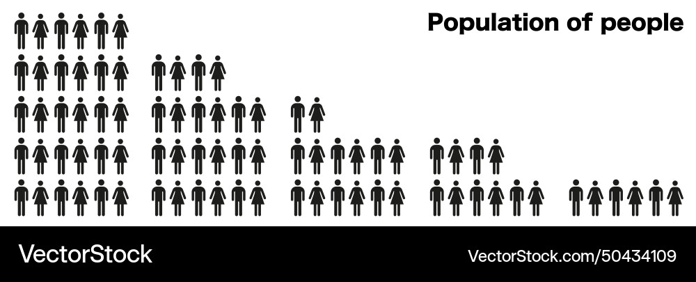 Human infographics gender pictogram Royalty Free Vector