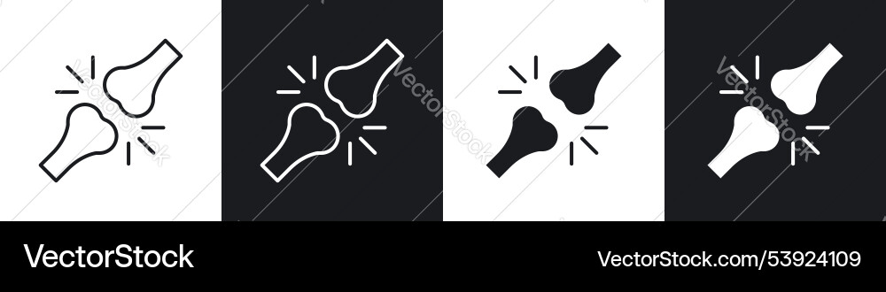 Human knee bone joint icon Royalty Free Vector Image