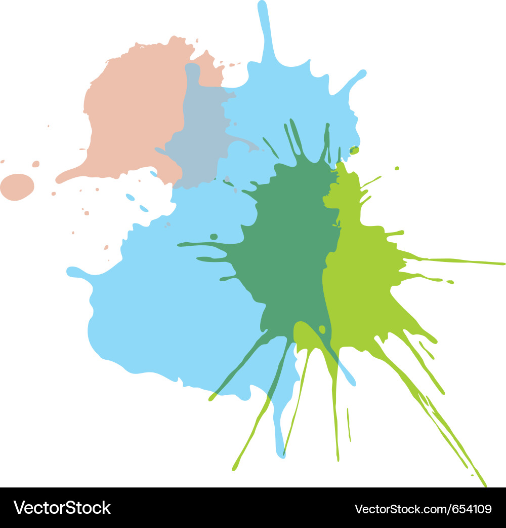 Paint splats Royalty Free Vector Image - VectorStock
