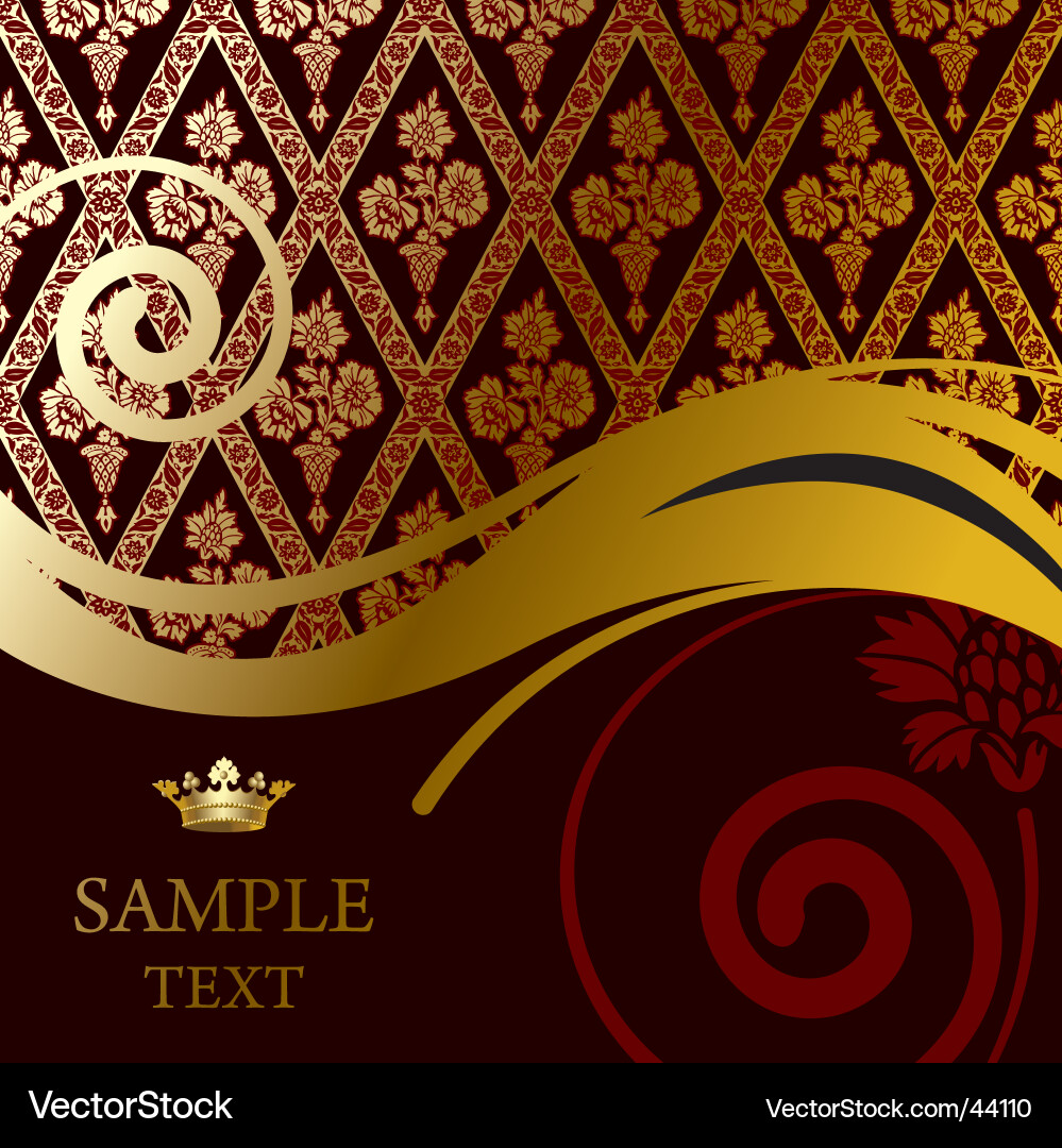 Baroque background Royalty Free Vector Image - VectorStock