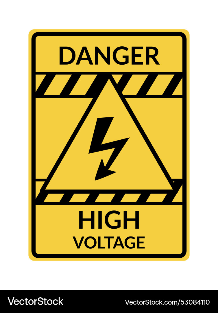Danger warning board icon caution and dangerous Vector Image
