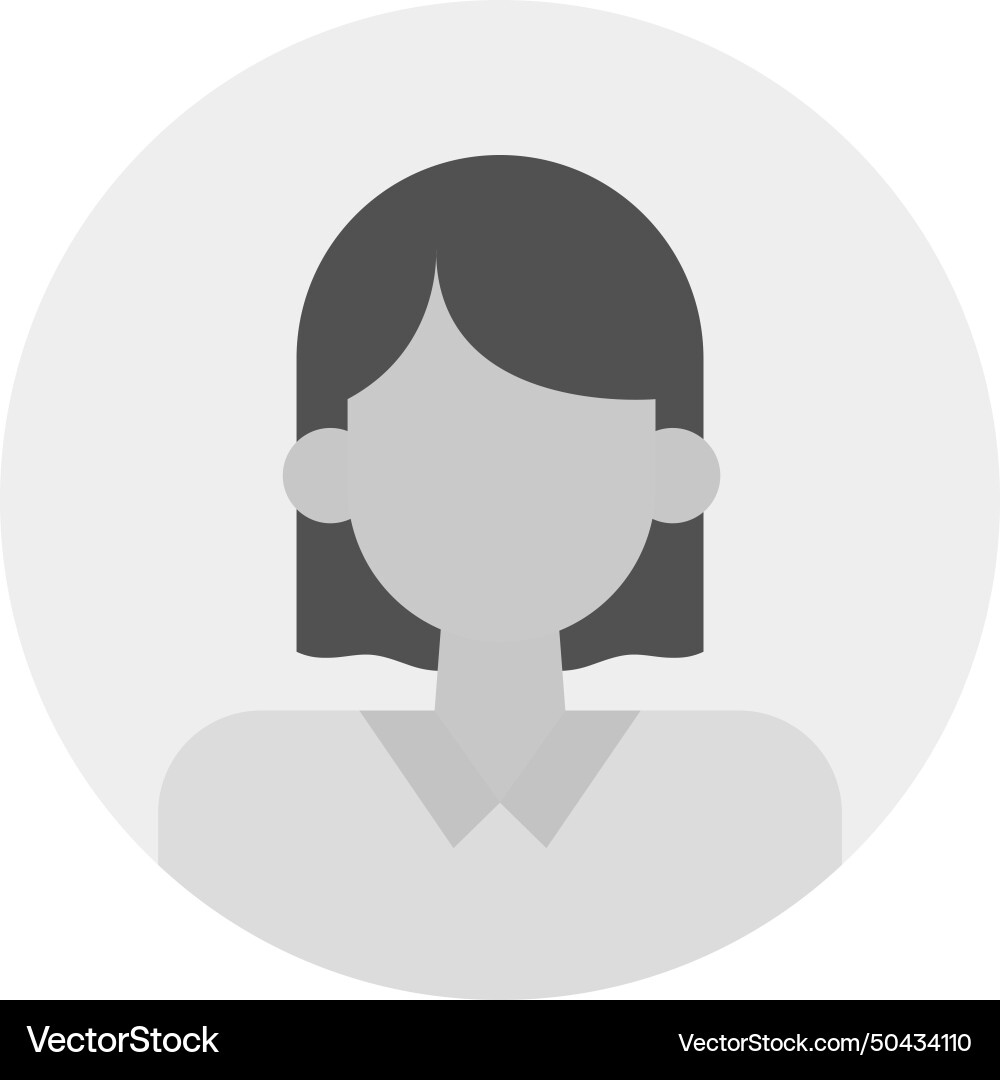 Female profile icon image Royalty Free Vector Image