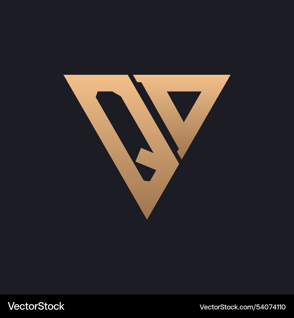 Qd logo design modern minimal elegant and luxury Vector Image