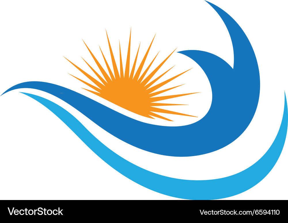Wave logo Royalty Free Vector Image - VectorStock